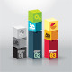 Number Colour Banners Modern Design Box Template, Infographics ...