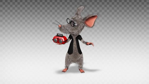 Cartoon Rat - Show Music Player, Motion Graphics | VideoHive