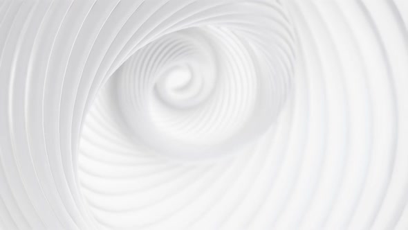 Clean White Sprial Vortex Geometry Background, Motion Graphics | VideoHive