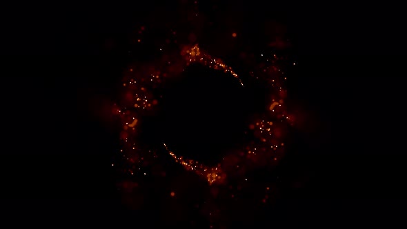 Glowing Fire Particle Circle Trail Animation, Motion Graphics | VideoHive