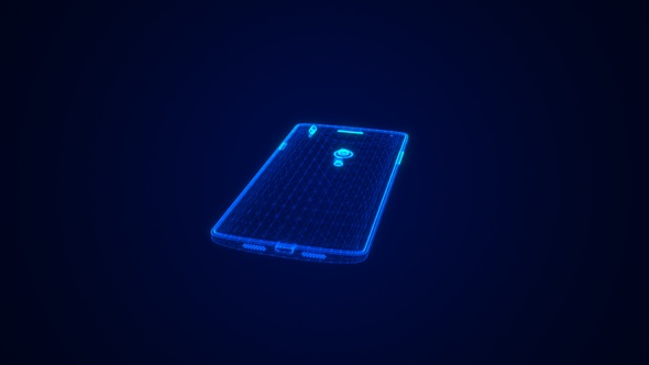 Mobile Phone 3D Hologram, Motion Graphics | VideoHive