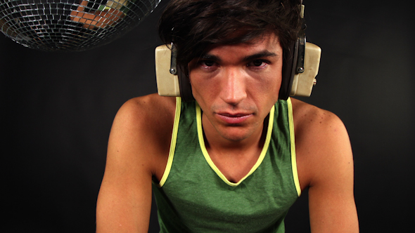 Male Model Listening To Music 3, Stock Footage | VideoHive