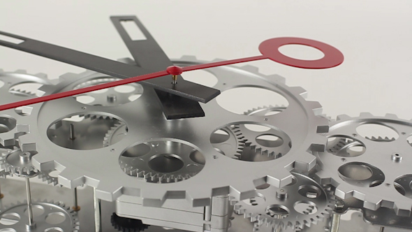Clock Face With Cogs And Dials 15, Stock Footage | VideoHive