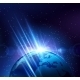 Planet Earth in Bright Rays of Light, Vectors | GraphicRiver