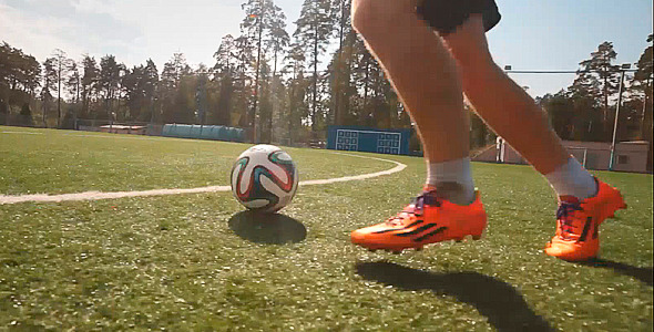 Soccer Player with the Ball Makes Feints, Stock Footage | VideoHive