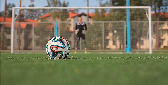 Soccer Goalkeeper Returns the Ball, Stock Footage | VideoHive