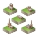 Isometric Buildings, Vectors | GraphicRiver