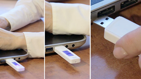 Inserting the USB Flash Drive, Stock Footage | VideoHive