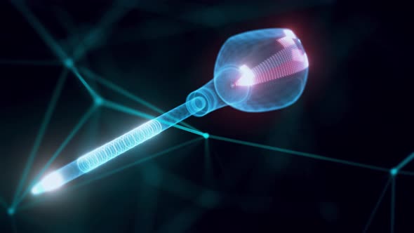 Scratch Awl Hologram Close Up 4k, Motion Graphics | VideoHive