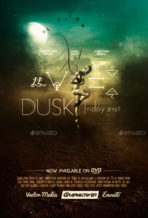 Dusk - Movie Poster, Print Templates | GraphicRiver