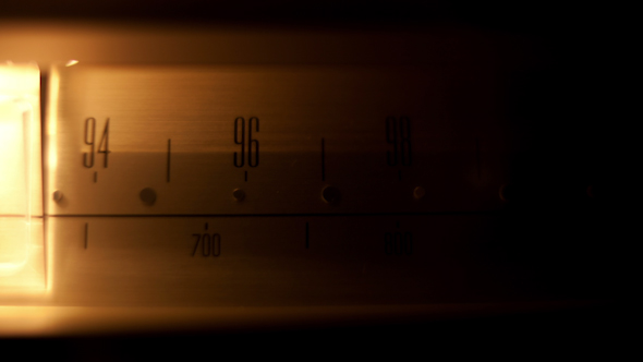 Glowing Vintage Radio Dial 17, Stock Footage | VideoHive