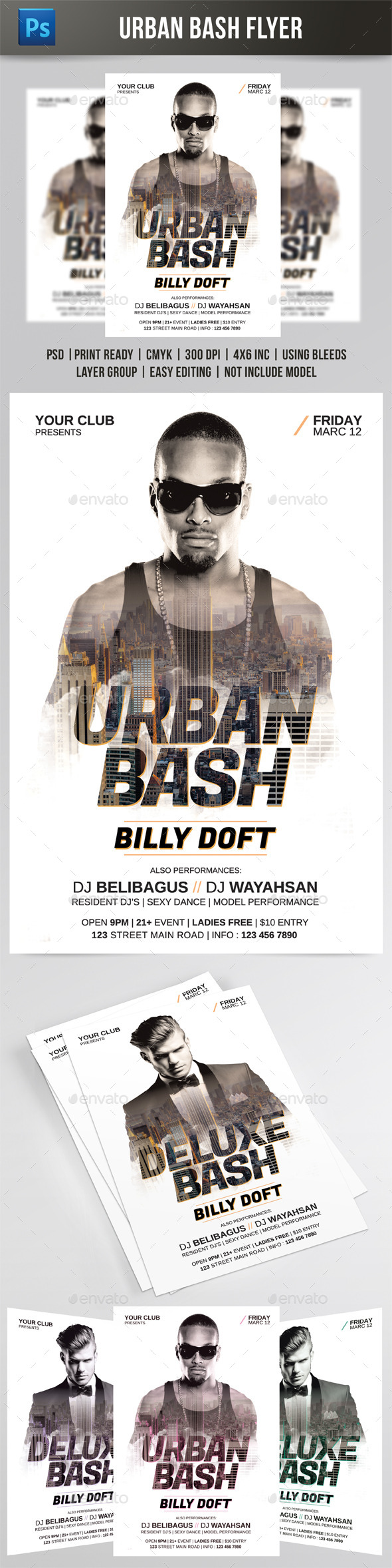Urban Flyer Bundle, Print Templates | GraphicRiver
