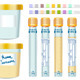 Urinalysis Yellow Cap Tubes Set, Vectors | GraphicRiver