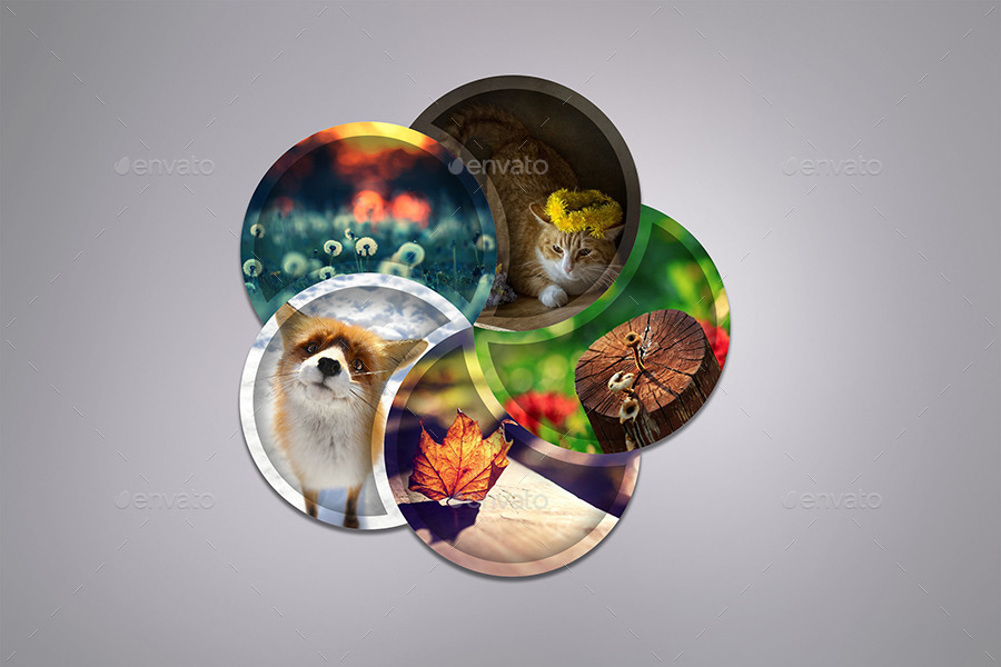30 Circle Photo Frame Templates_02 Styles, Graphics | GraphicRiver