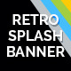 Retro Splash Banner Theme, Web Elements | GraphicRiver