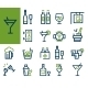 Drink Alcohol Beverage Icons Set, Vectors | GraphicRiver