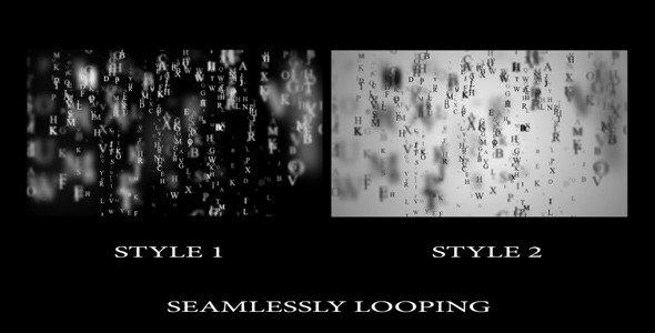 Falling Letters, Motion Graphics | VideoHive