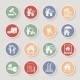 Real Estate Round Icon Set, Vectors | GraphicRiver