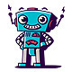 Retro Robot Character Logo, Logo Templates | GraphicRiver