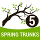 Spring Trunks Silhouette, Vectors | GraphicRiver