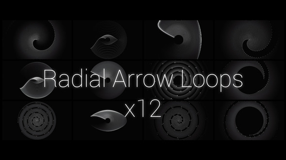 Radial Arrow Patterns Package, Motion Graphics | VideoHive