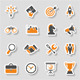 Business Strategy Icon Sticker Set, Vectors | GraphicRiver