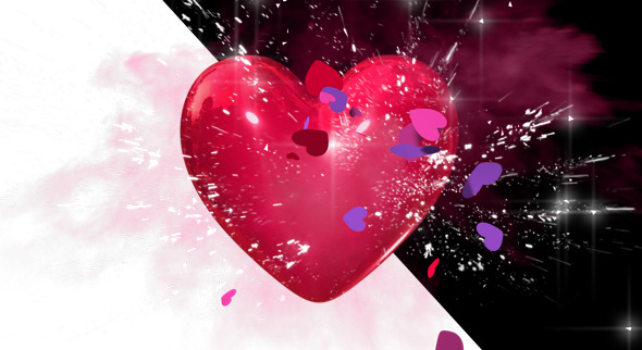 Love Heart Explosion, Motion Graphics | VideoHive