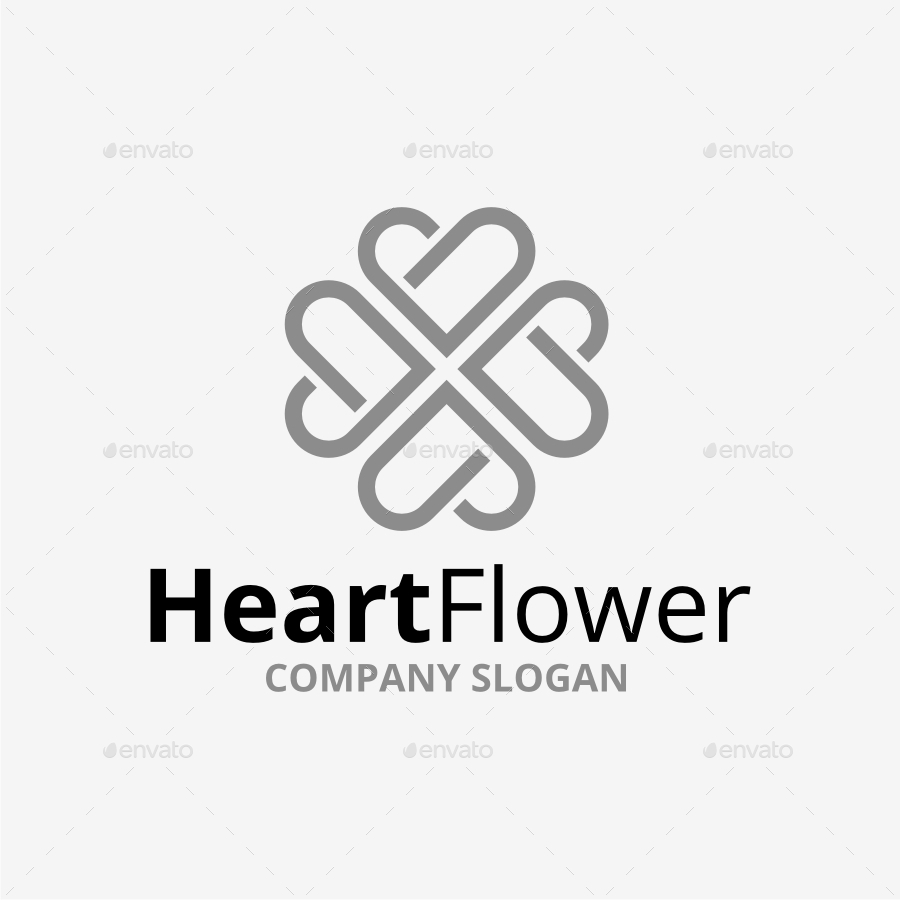 Heart Flower, Logo Templates | GraphicRiver