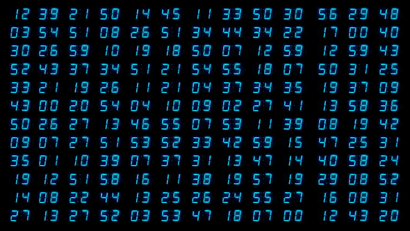 Led Time Clock Counter Videowall 7, Stock Footage | VideoHive