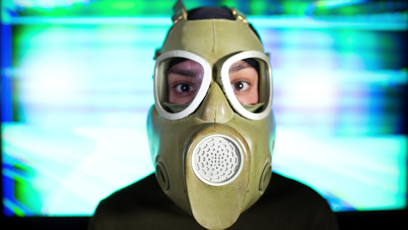 Person Wearing Gasmask 31, Stock Footage | VideoHive