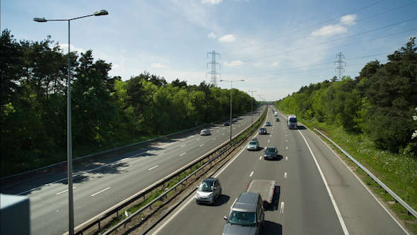Motorway Traffic Raw 01, Stock Footage | VideoHive