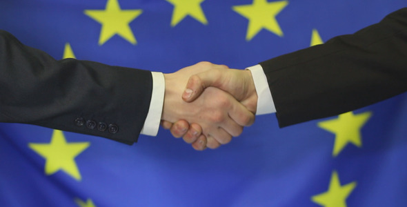European Business Partners Handshake, Stock Footage | VideoHive