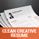 Clean Creative Resume, Print Templates | GraphicRiver