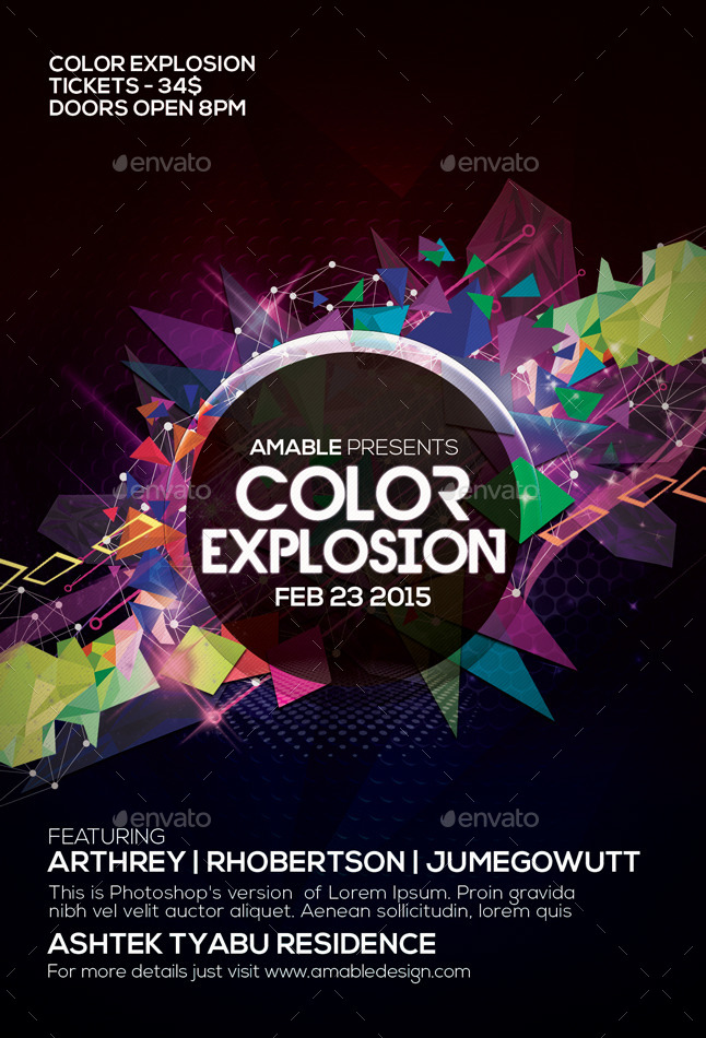 Color Explosion Flyer, Print Templates | GraphicRiver