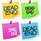 Dead End Sticky Note, Vectors | GraphicRiver