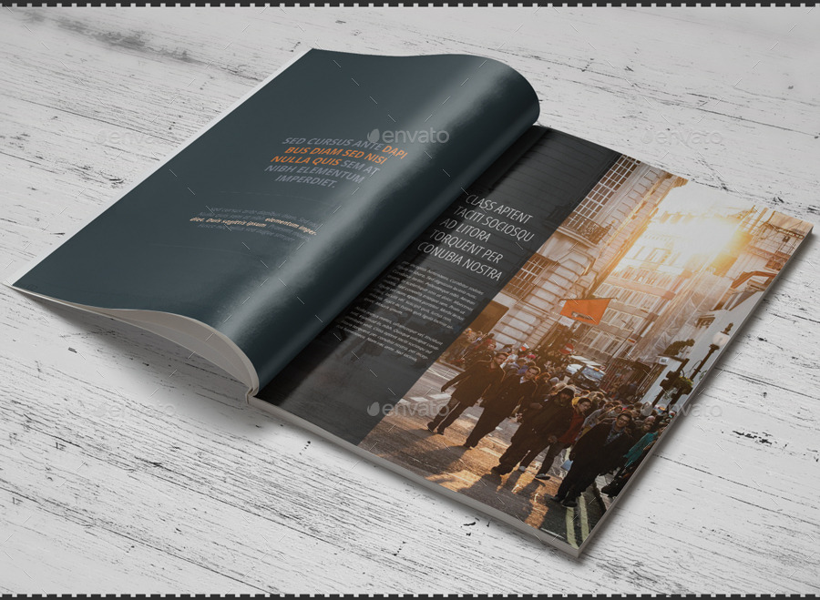 Photoshop Magazine Template, Print Templates | GraphicRiver