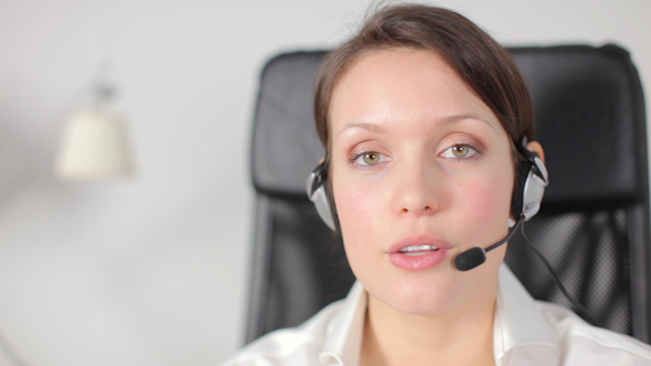 Pretty Customer Service Operator Or Secretary 2, Stock Footage | VideoHive