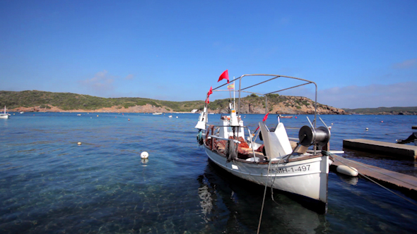 Menorca Boat 05, Stock Footage | VideoHive