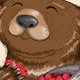 Bear Eating Raspberries, Vectors | GraphicRiver