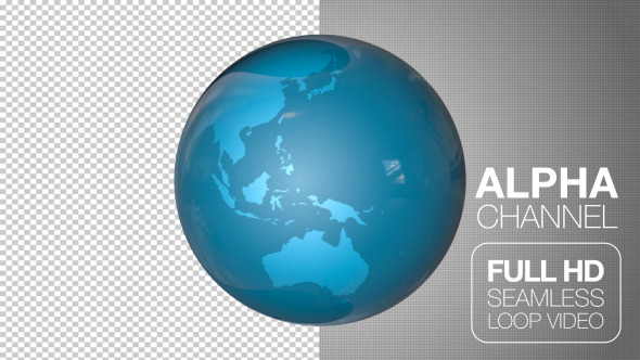 Realistic Glossy Earth, Motion Graphics | VideoHive