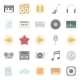 Music and Audio Flat Icons Set, Vectors | GraphicRiver