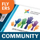 Community Service Flyers – 4 Options, Print Templates | GraphicRiver
