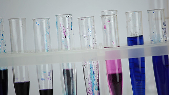 Test Tube Color Liquid , Stock Footage | VideoHive