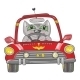Cat on the Car, Vectors | GraphicRiver