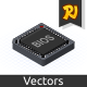 Isometric BIOS Chip, Vectors | GraphicRiver