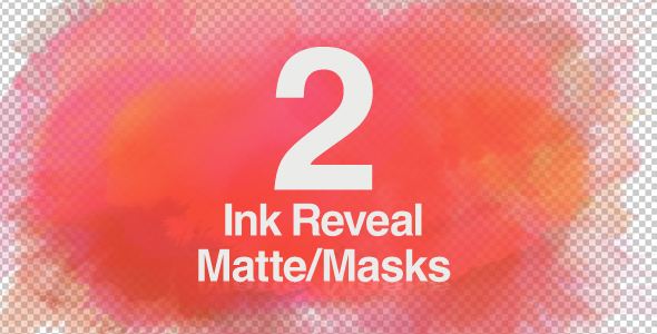 TWO Clean Ink Splat Mask / Matte, Motion Graphics | VideoHive