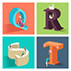 Alphabets Concept in 3D, Vectors | GraphicRiver