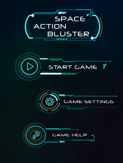 Space Action Bluster HTML5 Endless Shooting Game by theme_usbwd ...