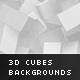 3D Cubes Clean Backgrounds, Graphics | GraphicRiver