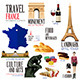 Infographic Elements for Traveling to France, Vectors | GraphicRiver